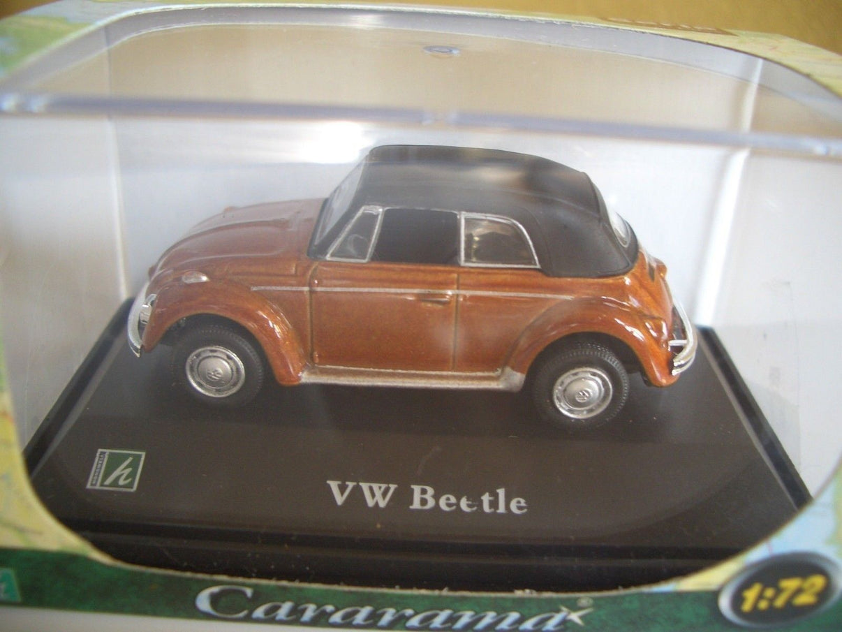 VW Beetle Brown 1:72 Cararama hongwell – MiniaturesModels Diana Magalhães